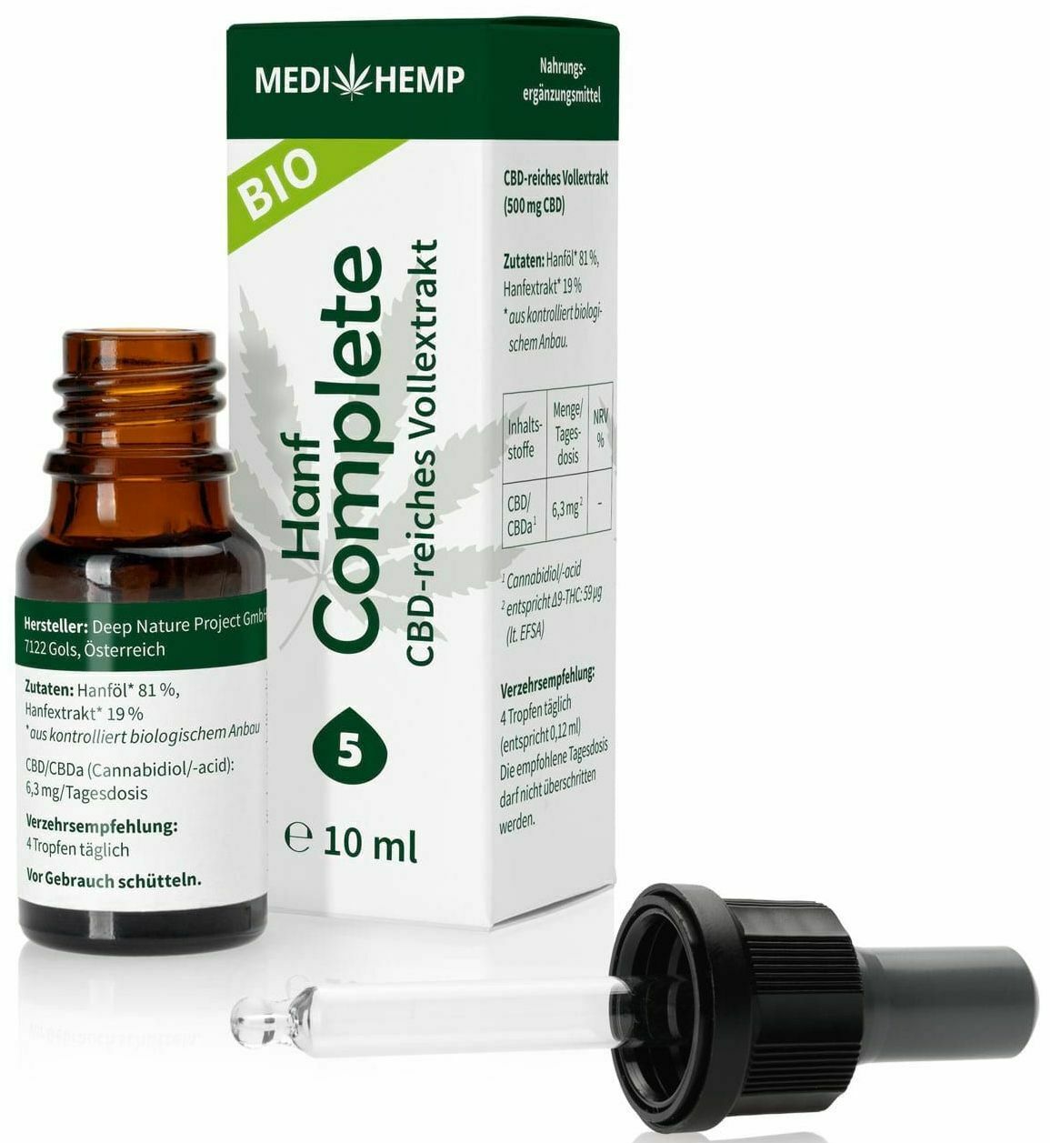 Hemp Complete 5% CBD bio, 10ml Medihemp