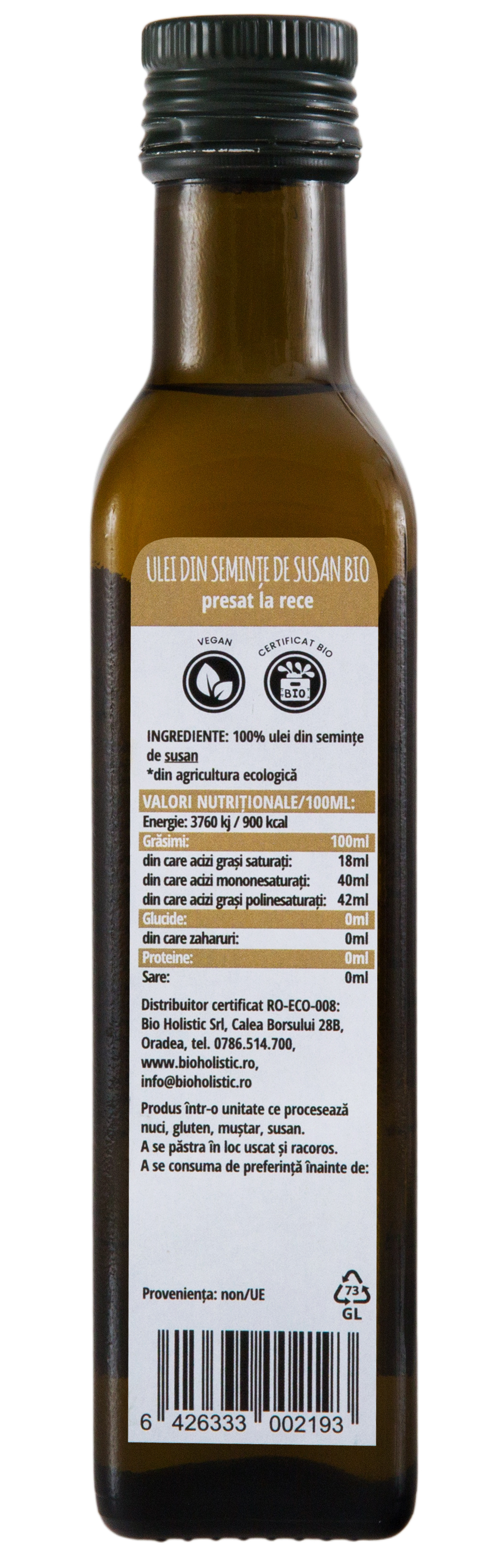 Ulei de susan bio 250ml Obio